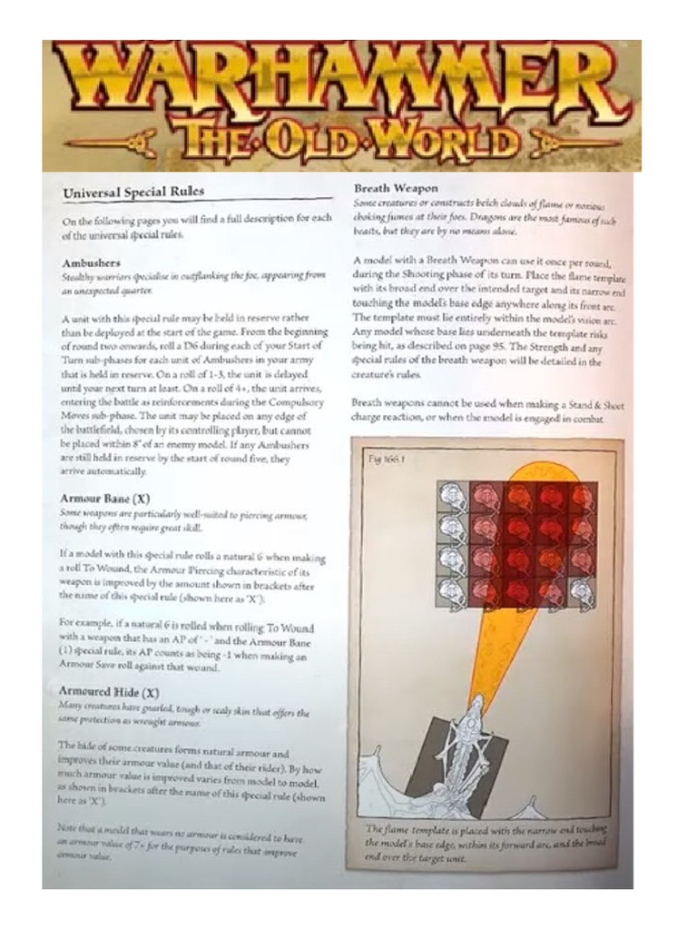 WToW - Universal Special Rules | PDF