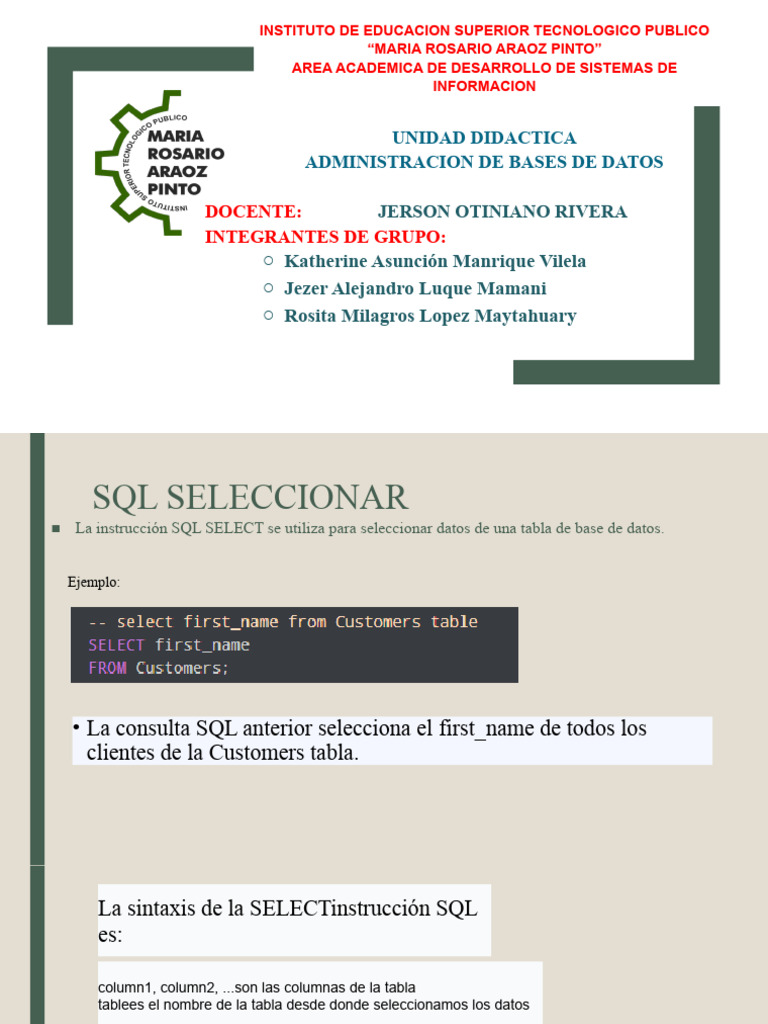 Exposiciones SQL v2 | PDF