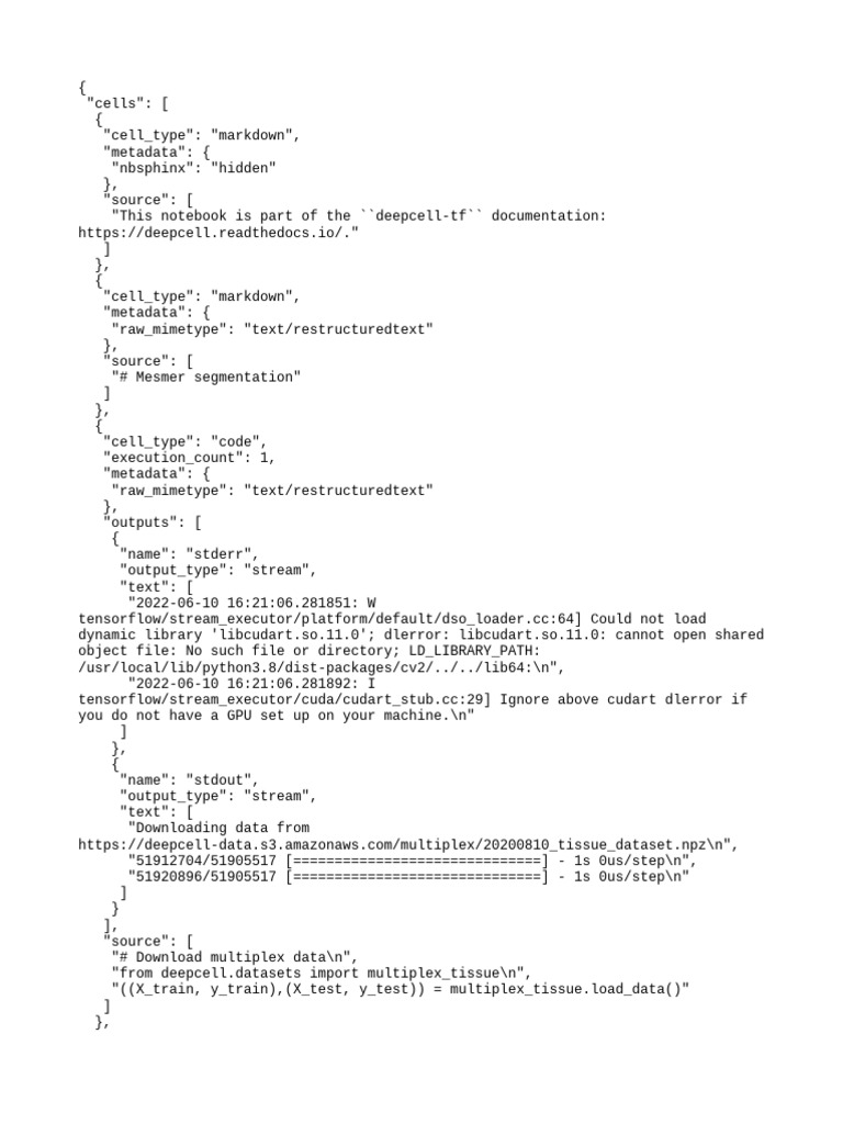 Mesmer Application - Ipynb | PDF | Computer Architecture | Computer ... Mesmer Application - Ipynb | PDF | Computer Architecture | Computer ...