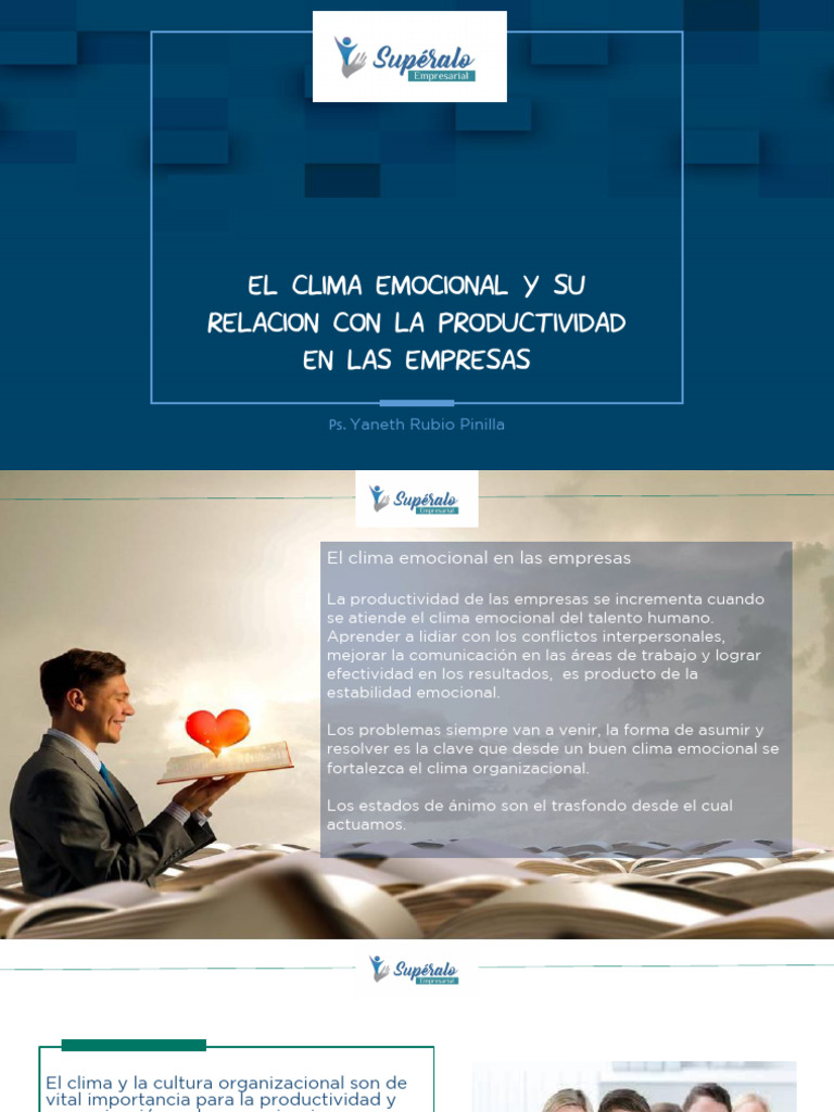 Clima Emocional y Productividad Empresarial | PDF | Las emociones ...