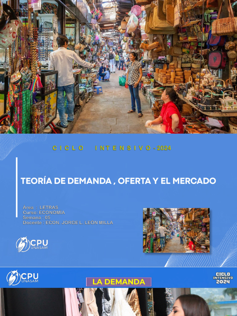 2024-c.i.s5 Teoria de Demanda , Oferta y El Mercado | PDF | Mercado ...