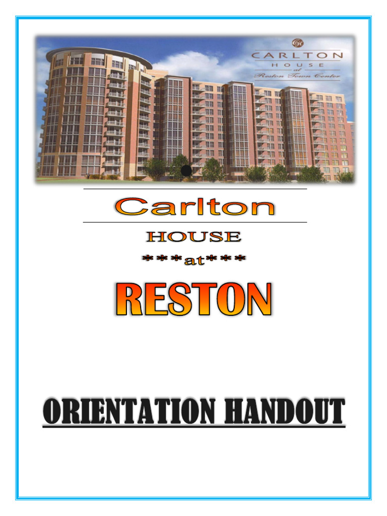 CHC New Resident Orientation Packet | PDF | Indemnity