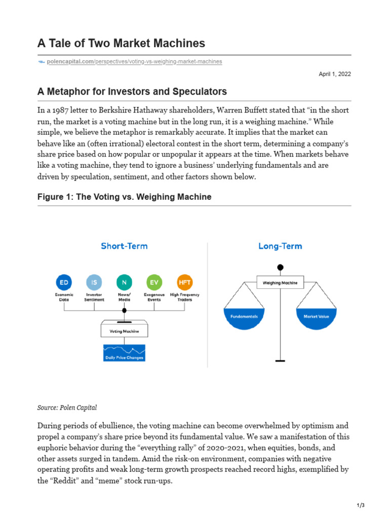 A Tale of Two Market Machines | PDF | Stocks | Speculation