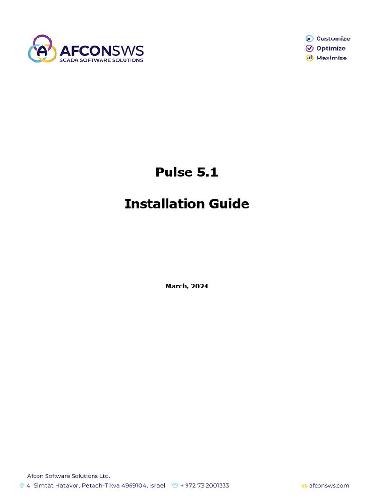 Pulse 5.1 Installation Guide | PDF | Installation (Computer Programs) | Microsoft Sql Server