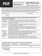 Disability Parking Permit Application Form | PDF | Driver's License ...