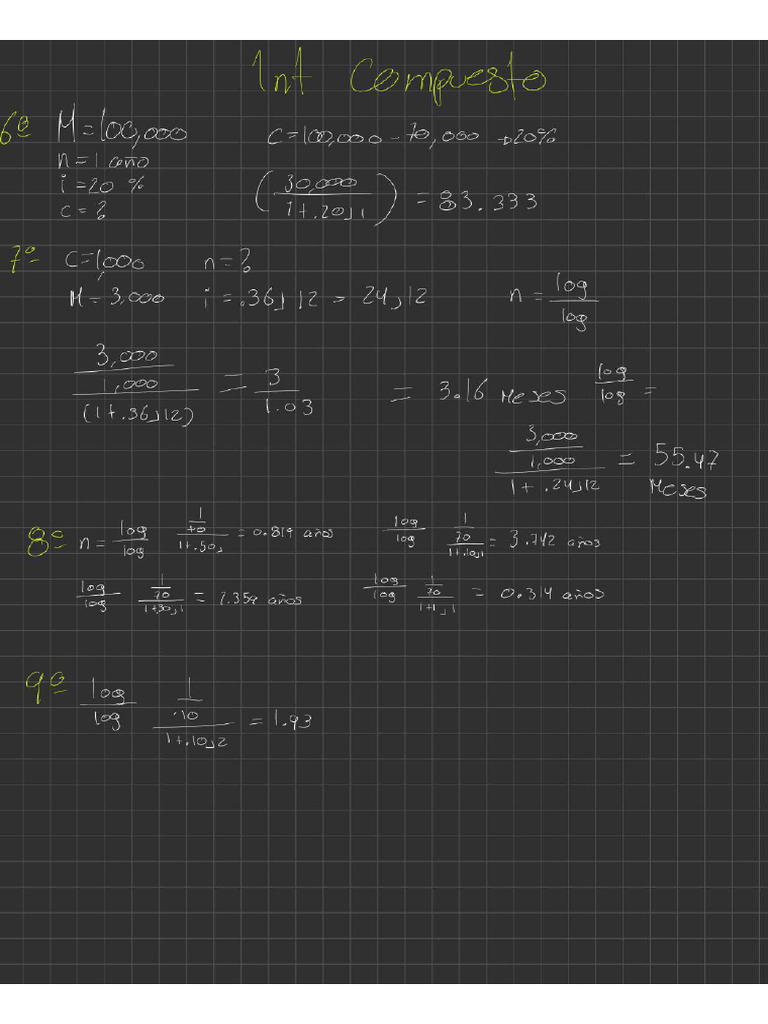 C3 C Ejs Int Compuesto | PDF