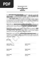 Board Resolution for Appointment of Authorised Signatory in Word Format ...