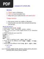 08pronouncing The Letters M N and NG | PDF