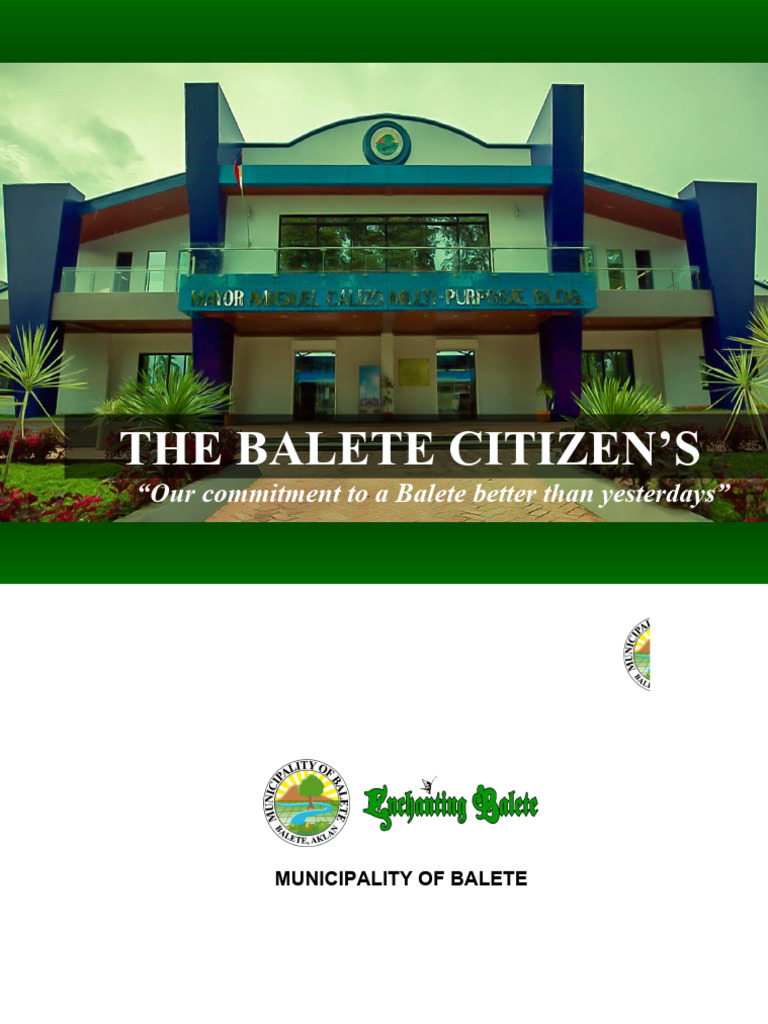 Lgu Balete, Aklan Citizens Charter 2020 | PDF | Property Tax | Taxes