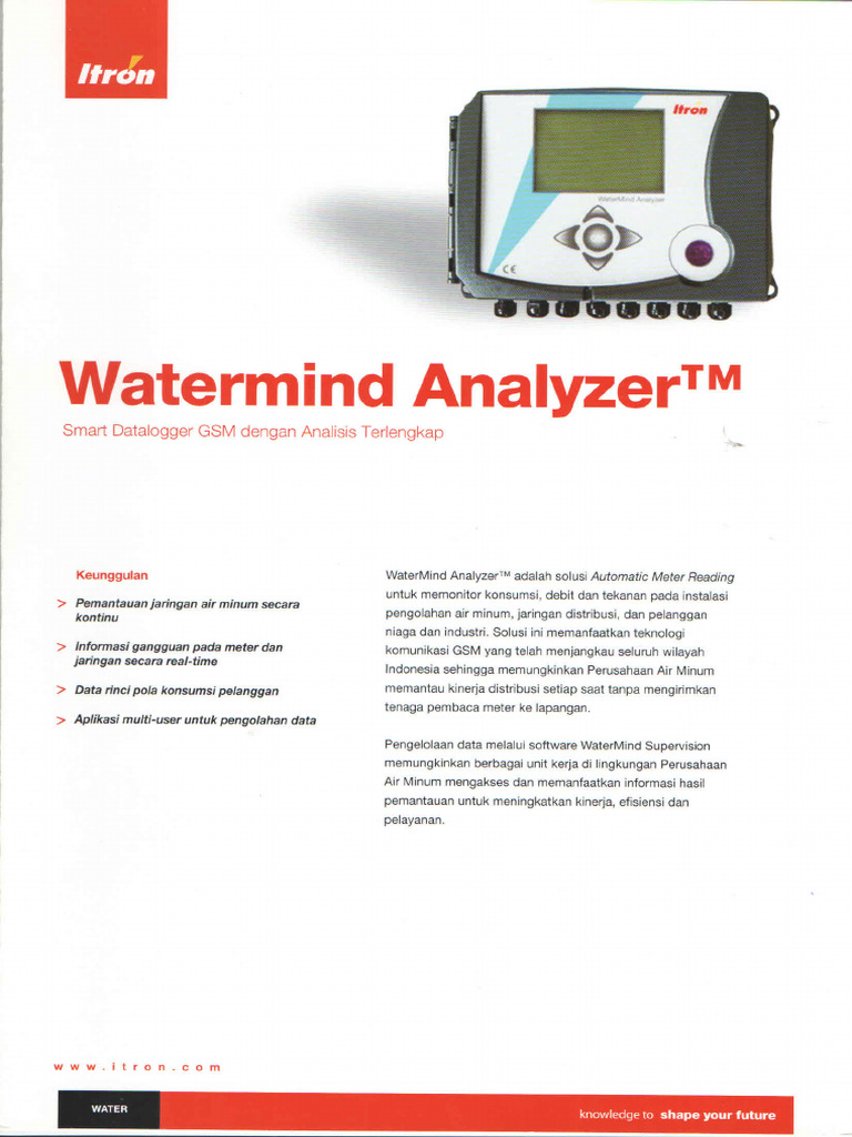 ITRON WATERMIND ANALYZER | PDF