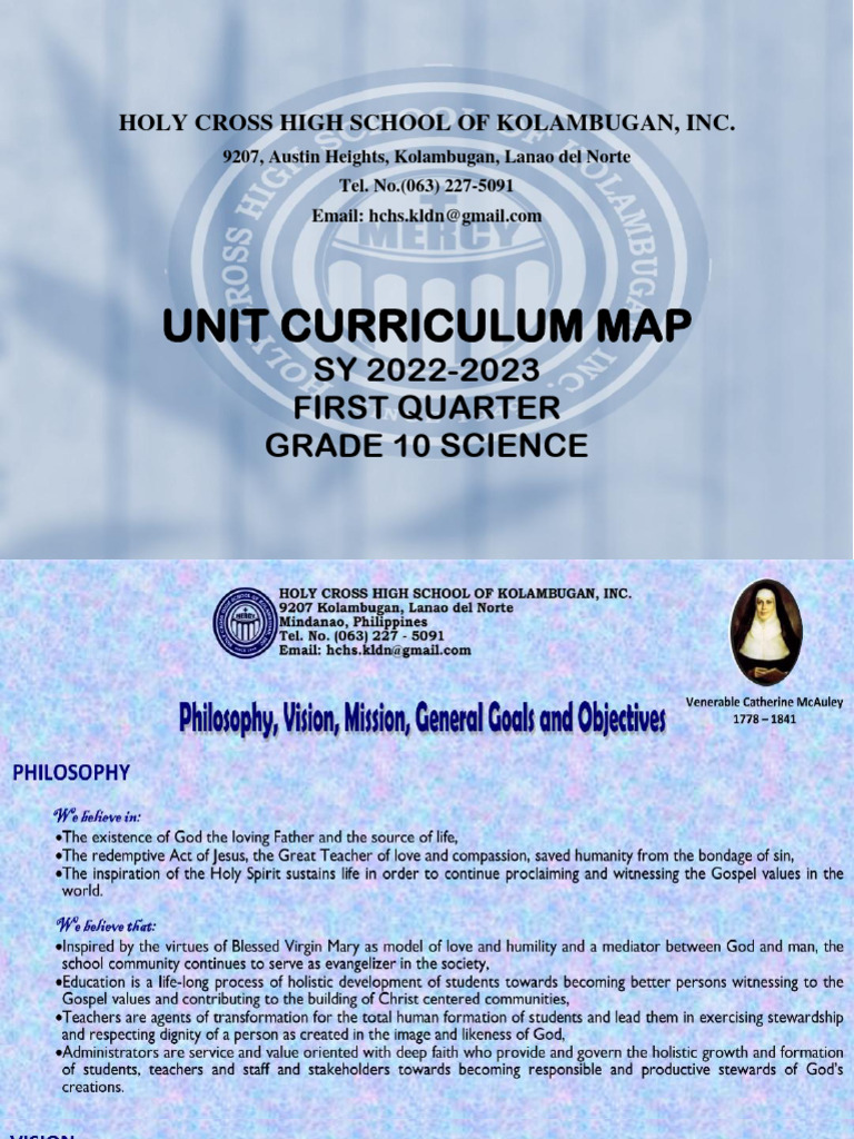 Science 10 Unit Curriculum Map | PDF | Plate Tectonics | Volcano