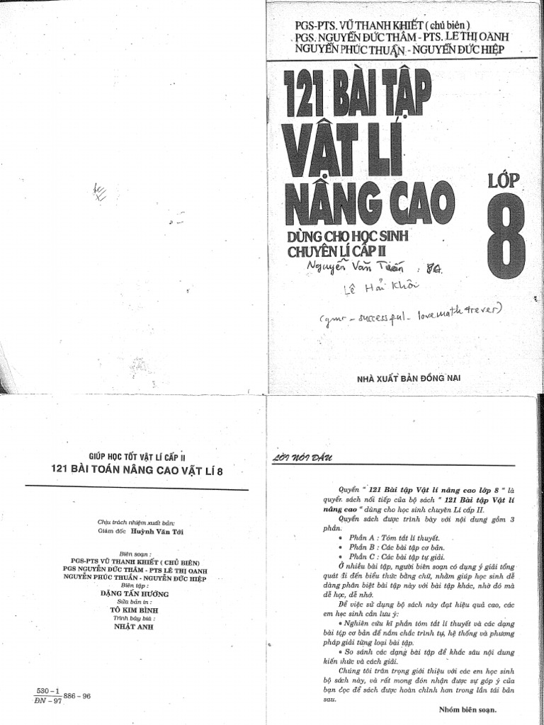 121 Bai Nag Cao Vat Ly Lop 8 | PDF