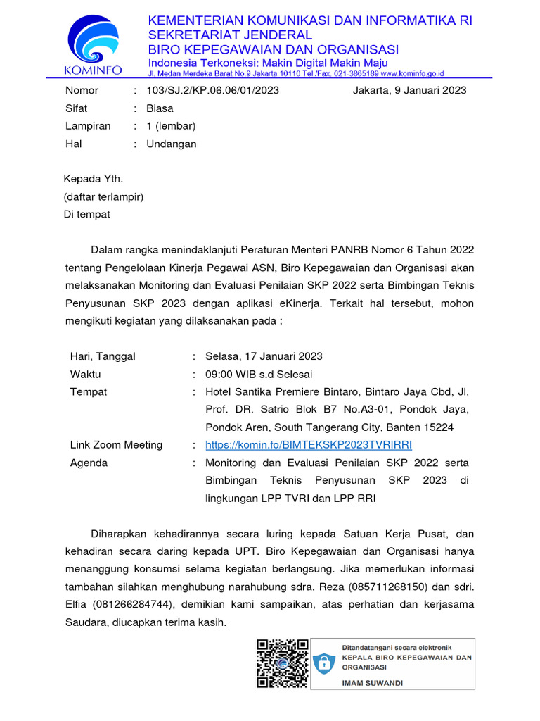 Und - LPP Tvri - LPP Rri - 17 Jan - Tte | PDF | Bisnis