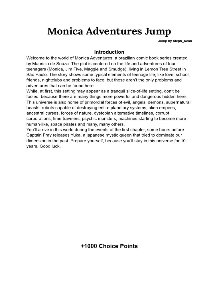 Monica Adventures Jump V1.0 | PDF | Id | Werewolves