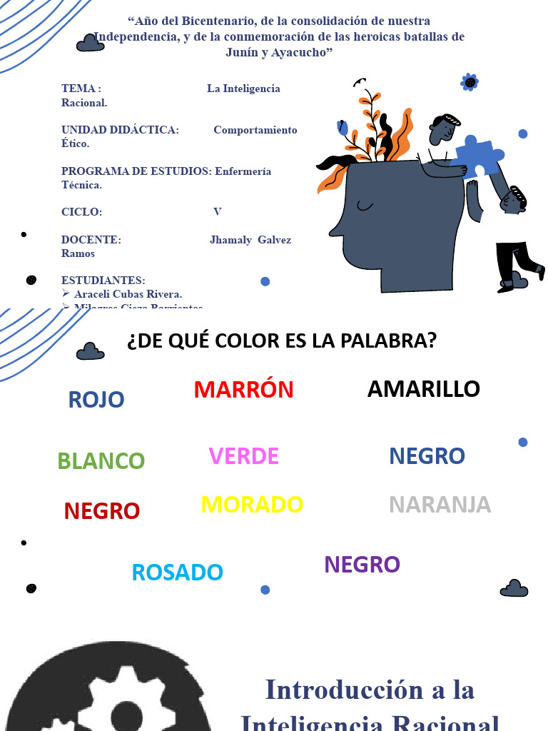Inteligencia-Racional - GRUPO 5 | PDF | Inteligencia | Racionalidad