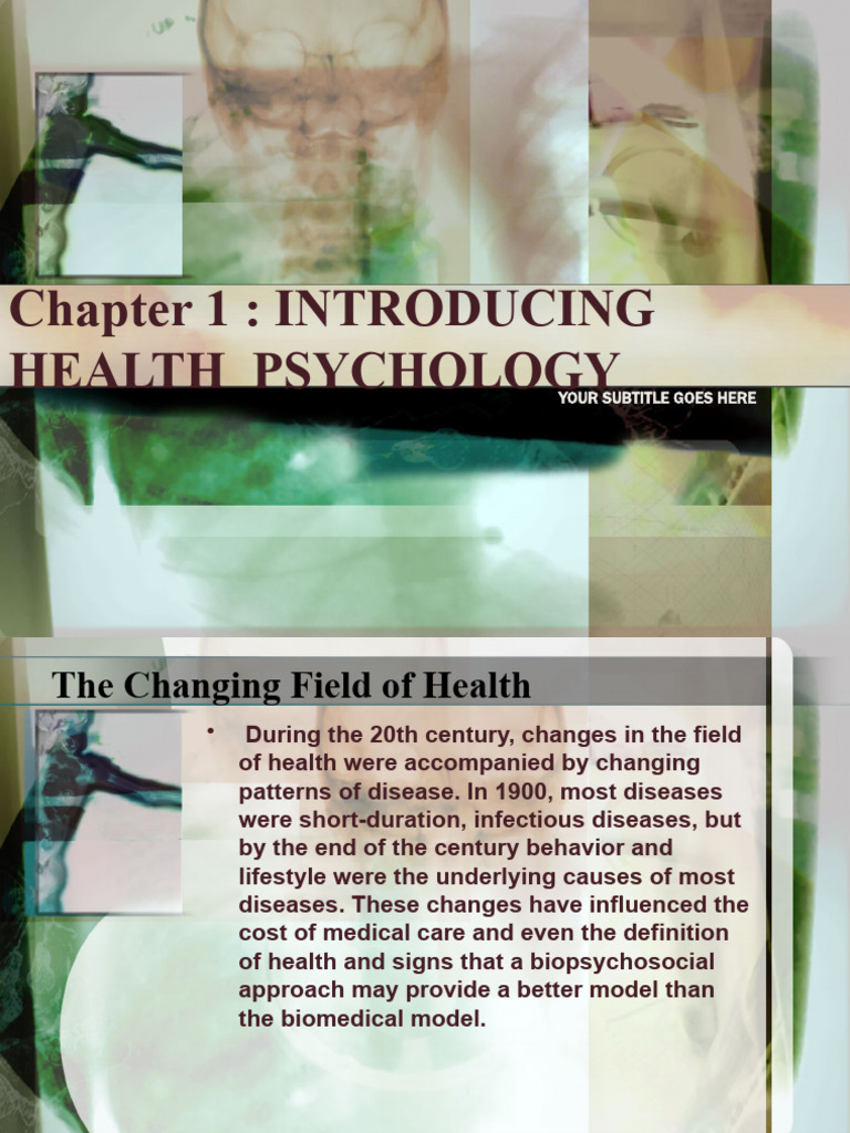 Health Psychology Intro | PDF | Psychology | Health Psychology