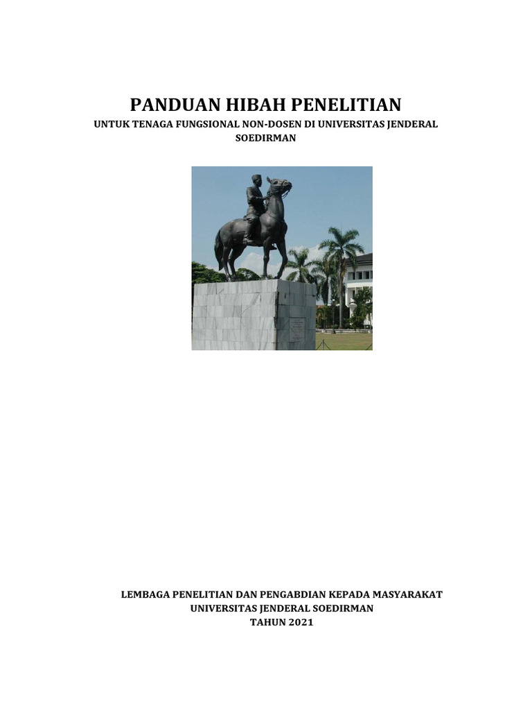 Panduan Hibah Riset Non-Dosen UNSOED | PDF | Karier & Perkembangan