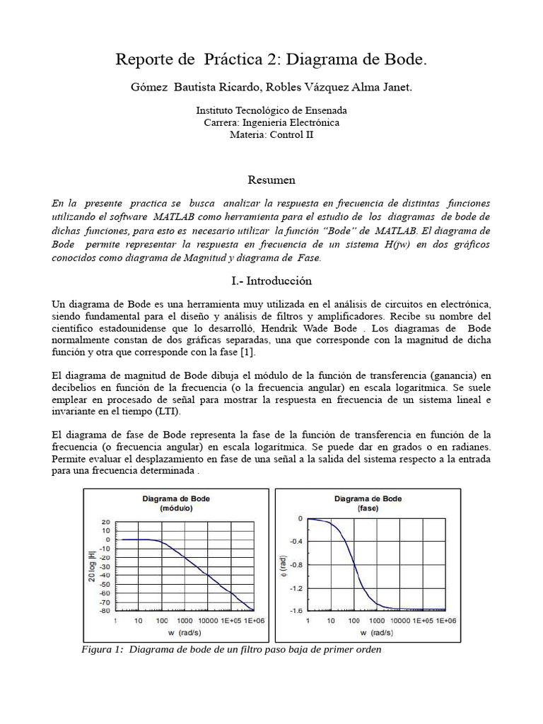 Reporte_de_Practica_2_Diagrama_de_Bode | PDF | Electrónica | Ingeniería Informática