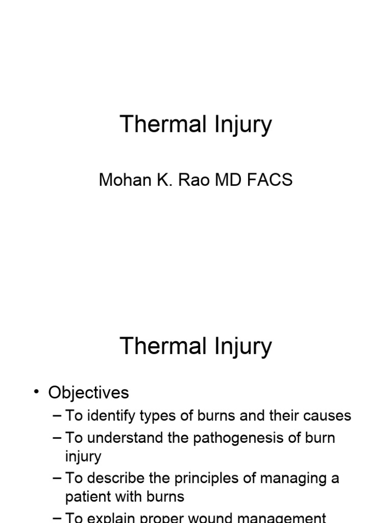 thermal injury -2 | Download Free PDF | Burn | Wound