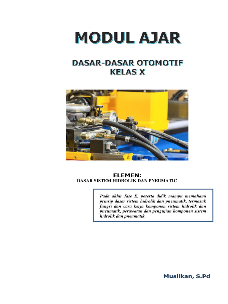 Modul 10 Pneumatik Dan Hidrolik 2024 | PDF