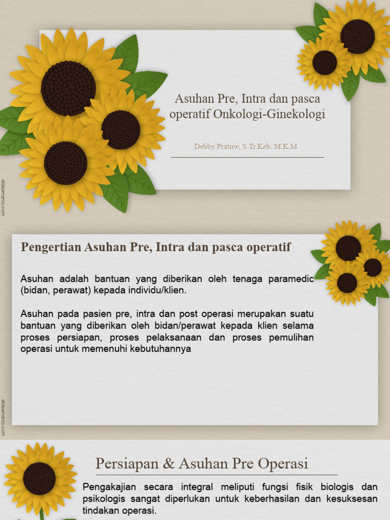 Asuhan Pre, Intra Dan Pasca Operasi | PDF | Pengembangan Diri