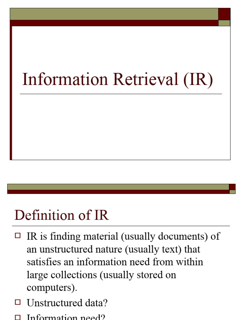 2 Introduction To Information Retrieval | PDF | Information Retrieval | Information Science