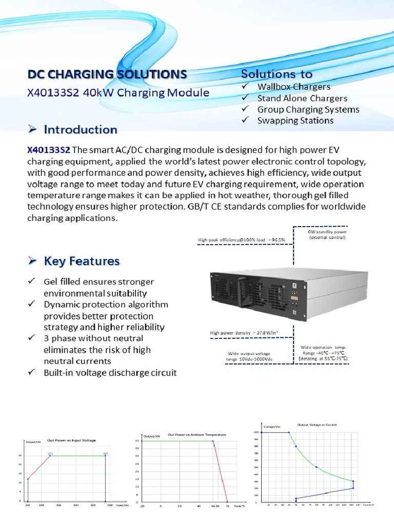40kW high voltage charging module 50-1000V L | PDF