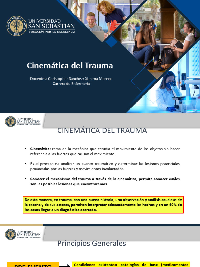 Cinematica Del Trauma | PDF | La columna vertebral