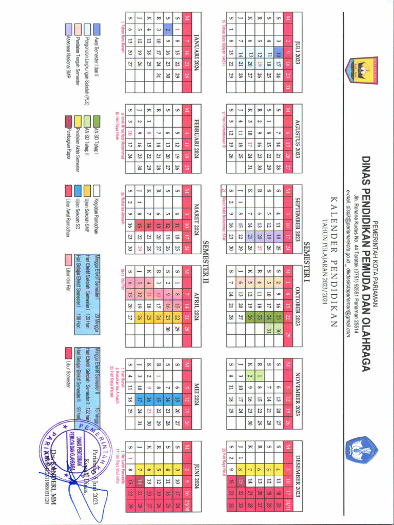 Kalender Pendidikan | PDF