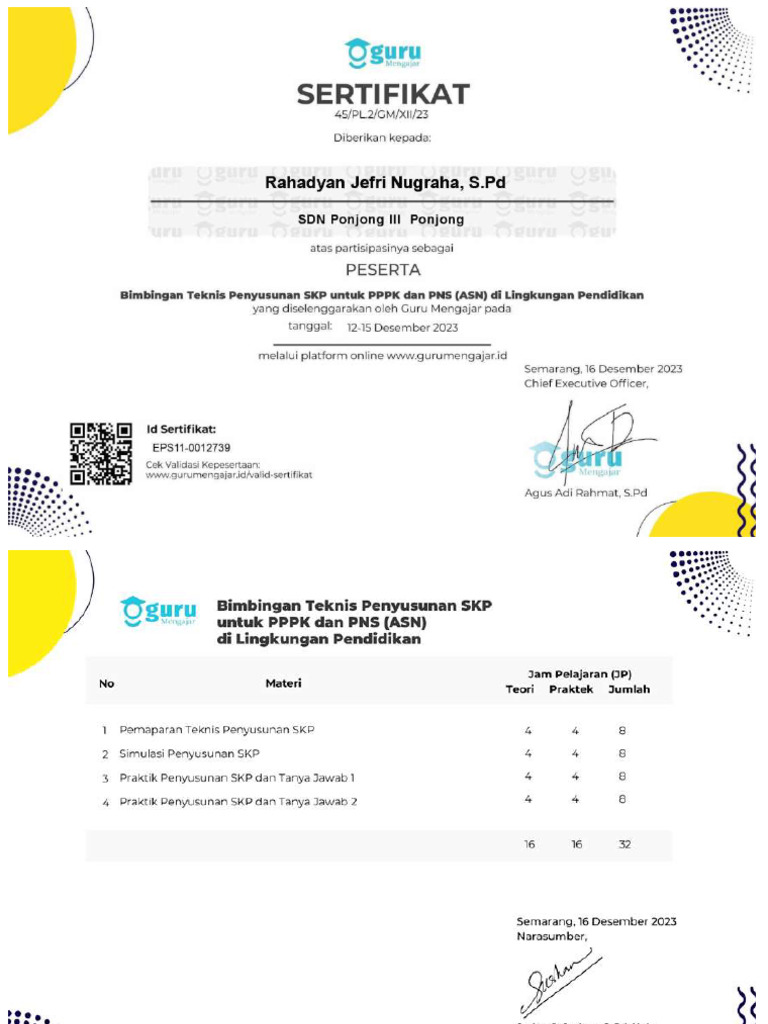 Sertifikat Jefri 2 | PDF