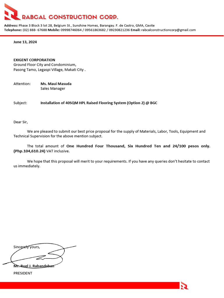 Installation of 40SQM HPL Raised Flooring System (Option 2) @ BGC | Download Free PDF | Economies