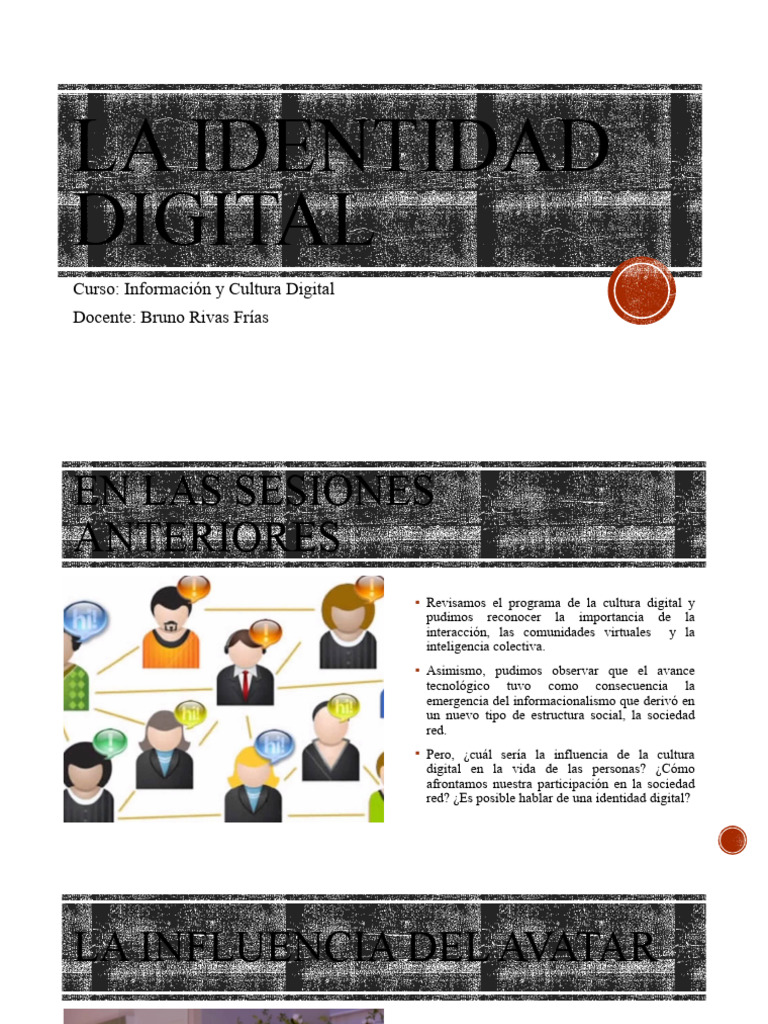 Identidad Digital y Cultura Digital | PDF | Internet | Sociedad