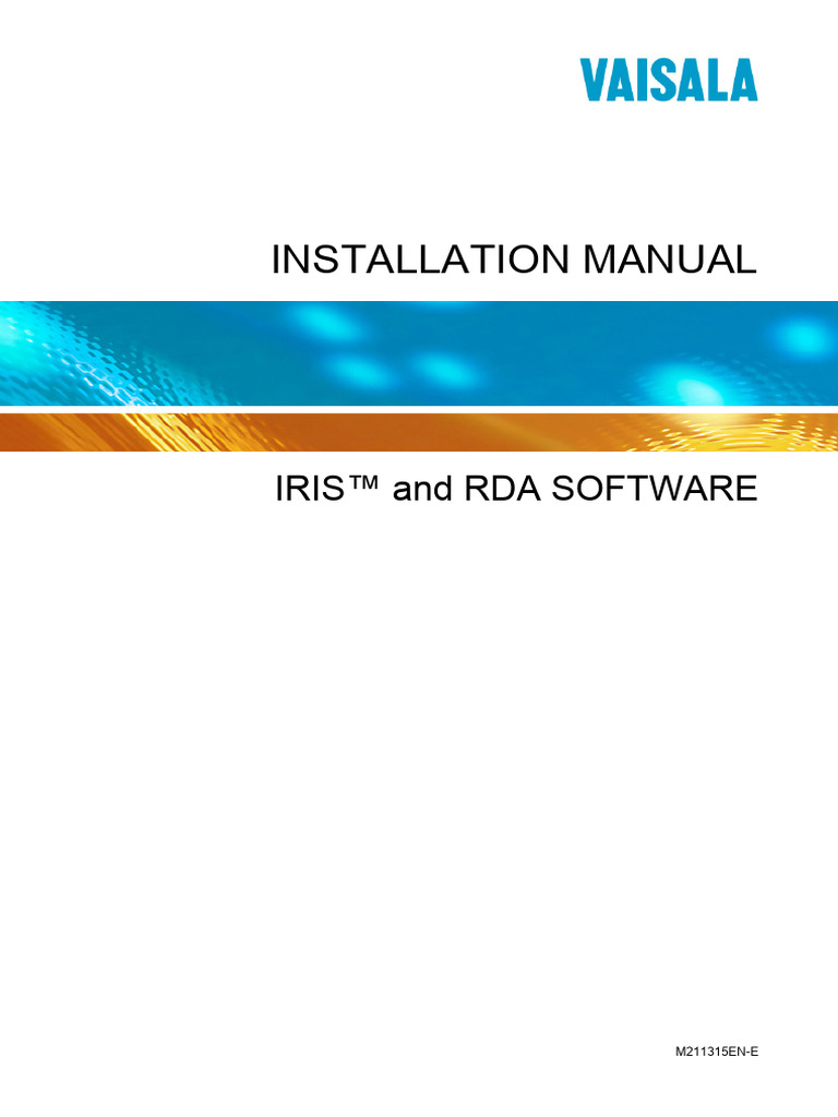 Installation Manual: Iris™ and Rda Software | PDF | Operating System | Parameter (Computer ...