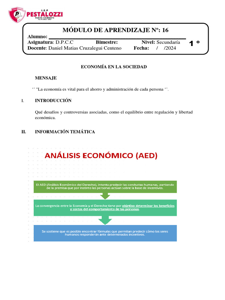 m.16. - Econom-A en La Sociedad | PDF | Derecho y economía | Exterioridad