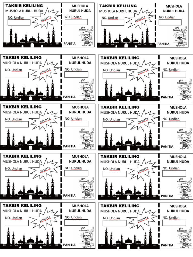 Kupon Takbir Akbar | PDF