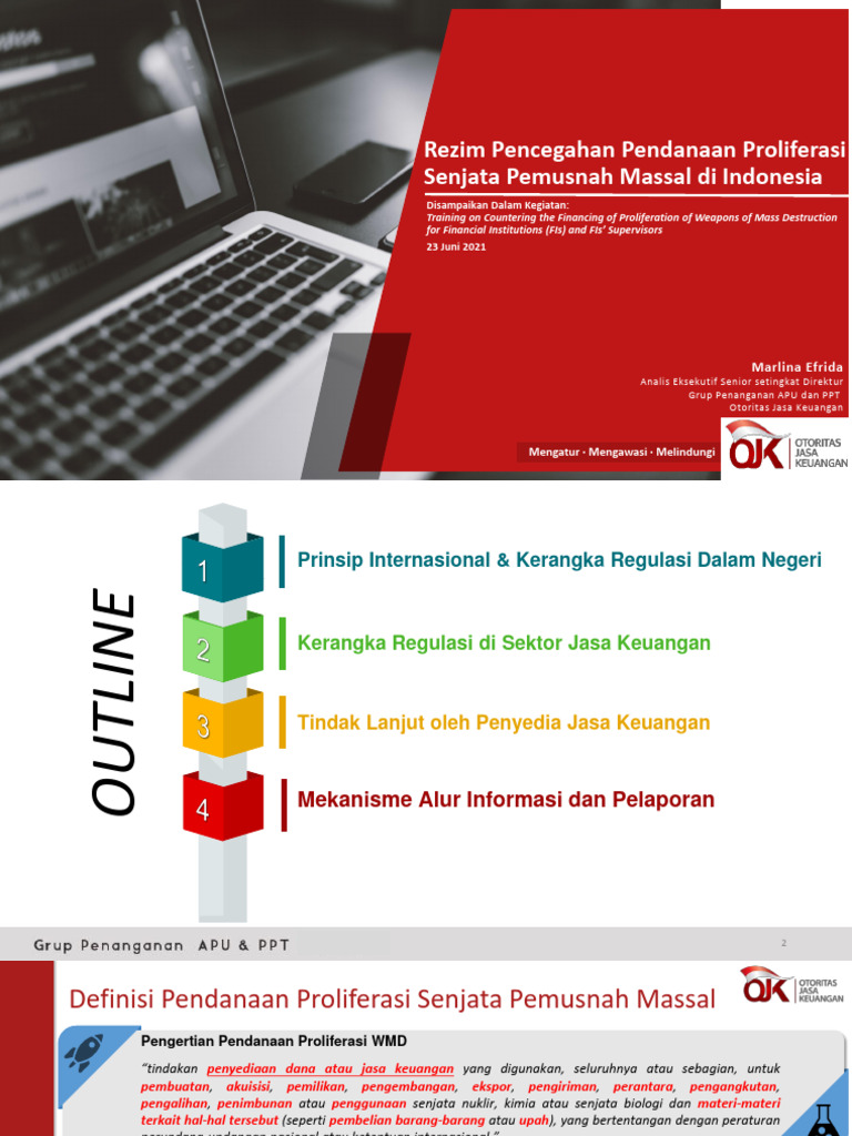 Materi Rezim PPSPM Di Indonesia - OJK | PDF
