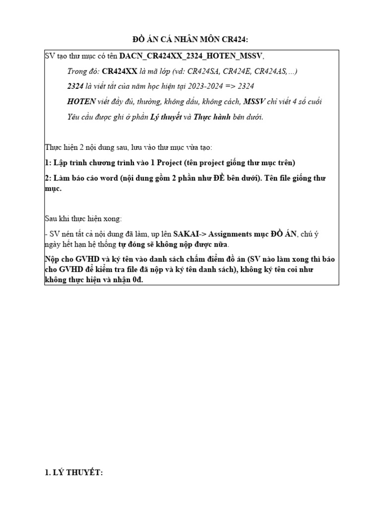 Đ Án Cá Nhân CR424 | PDF