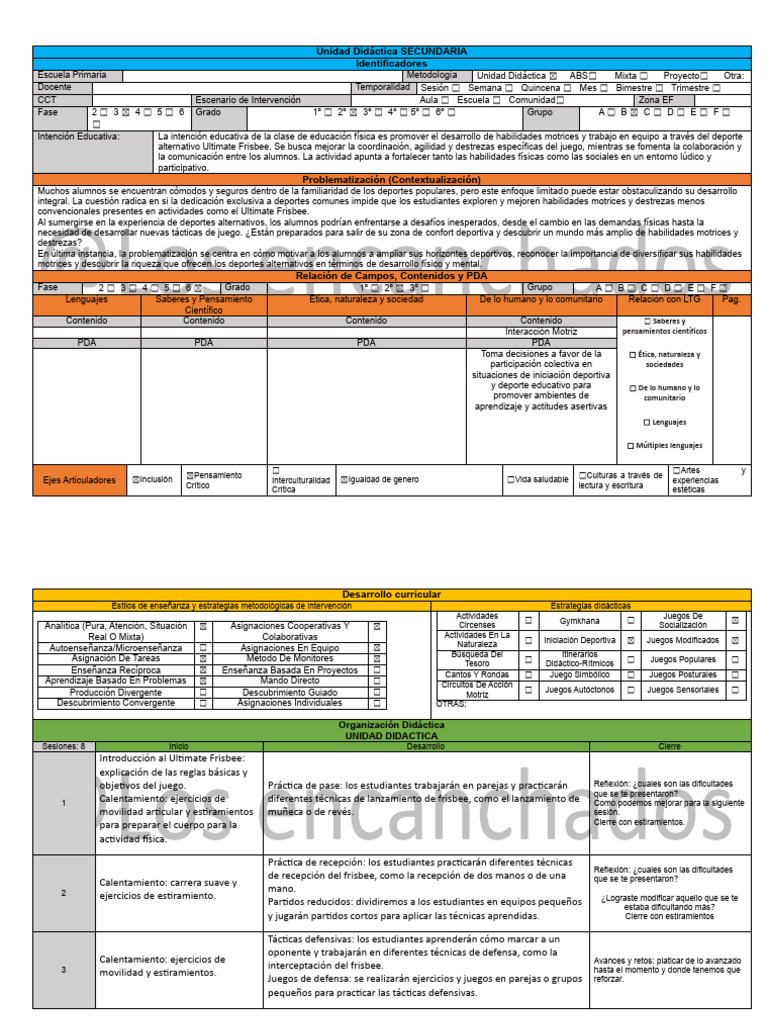 Planeacion 2do de Secundaria | PDF | Enseñando
