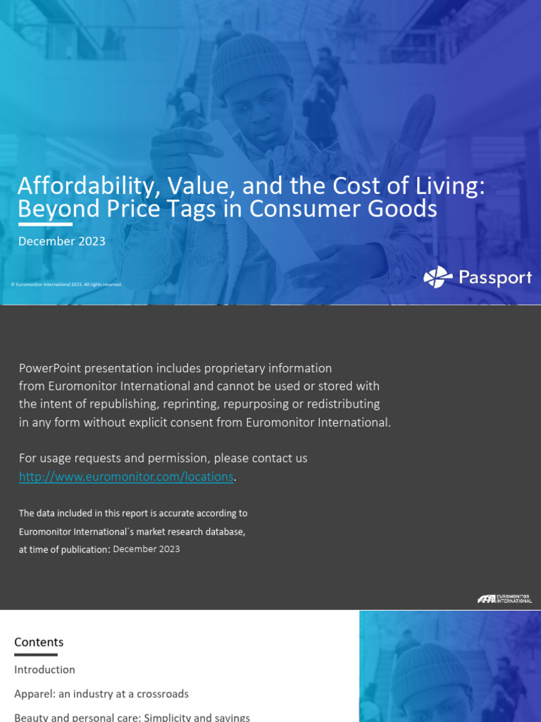 Affordability Value and The Cost of Living Beyond Price Tags in ...