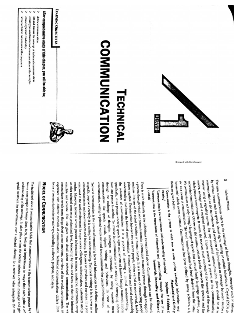 Unit 1 - Technical Communication | PDF