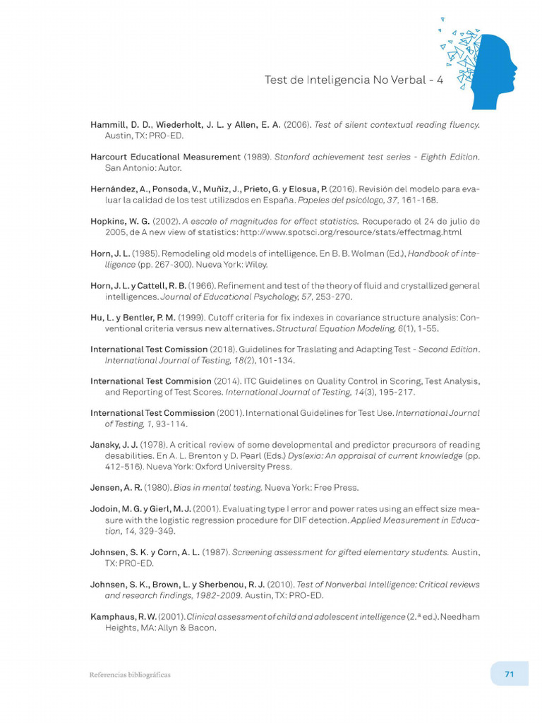 TONI-4 Manual - Parte73 | PDF | Psychology | Cognition