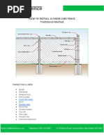 Colorbond Steel Fence Installation Guide | PDF | Materials
