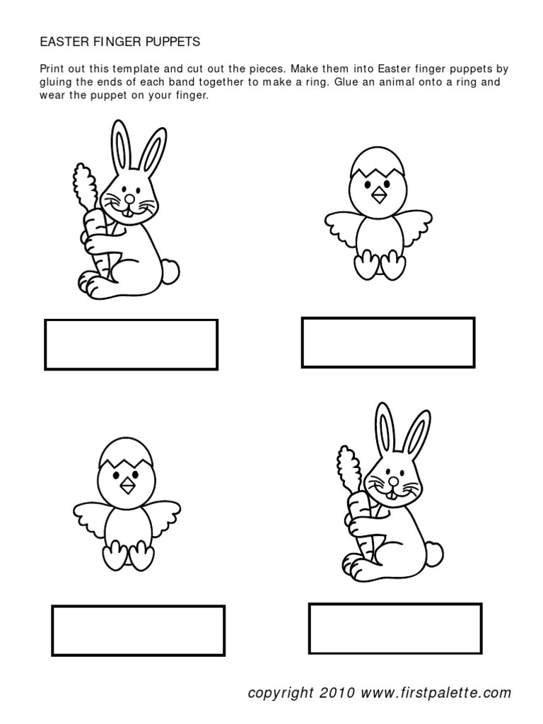 Easter Finger Puppets | PDF | Language Arts & Discipline | Home & Garden