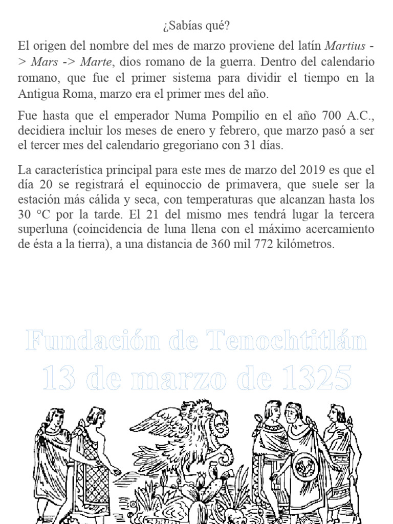 Efemerides Marzo | PDF