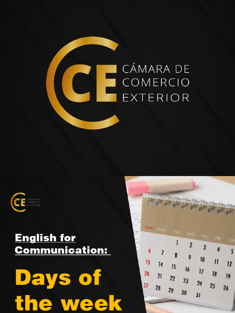 Learn the Days of the Week in English | PDF