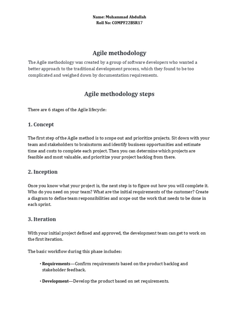 Agile Methodology22 | PDF | Software Development Process | Agile Software Development
