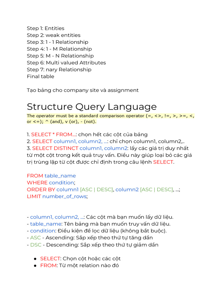 Structure Query Language | PDF Structure Query Language | PDF
