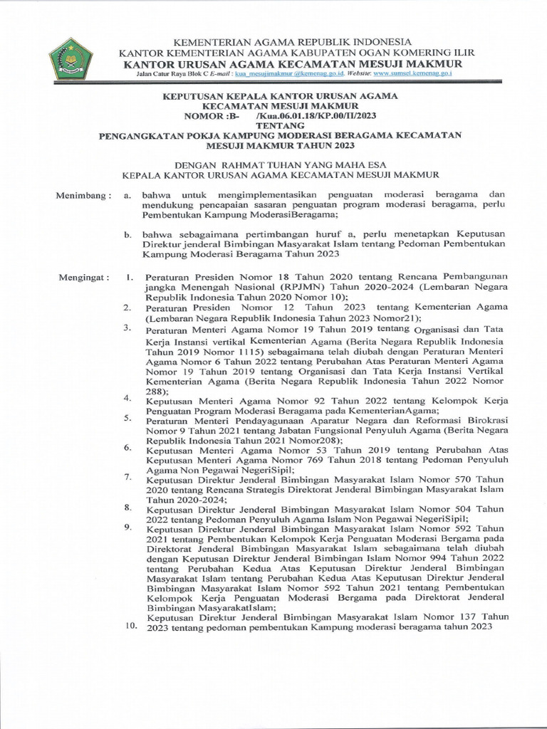 SK Pengangkatan Pakjo | PDF