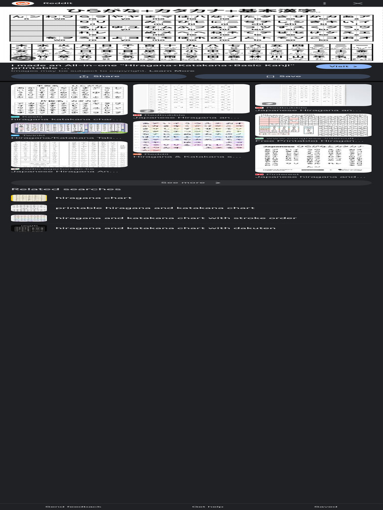 hiragana and katakana chart - Google Search | PDF