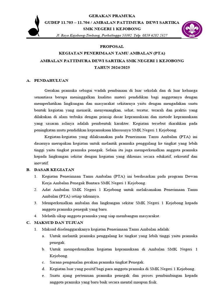 Proposal Pta 2024-2 | PDF